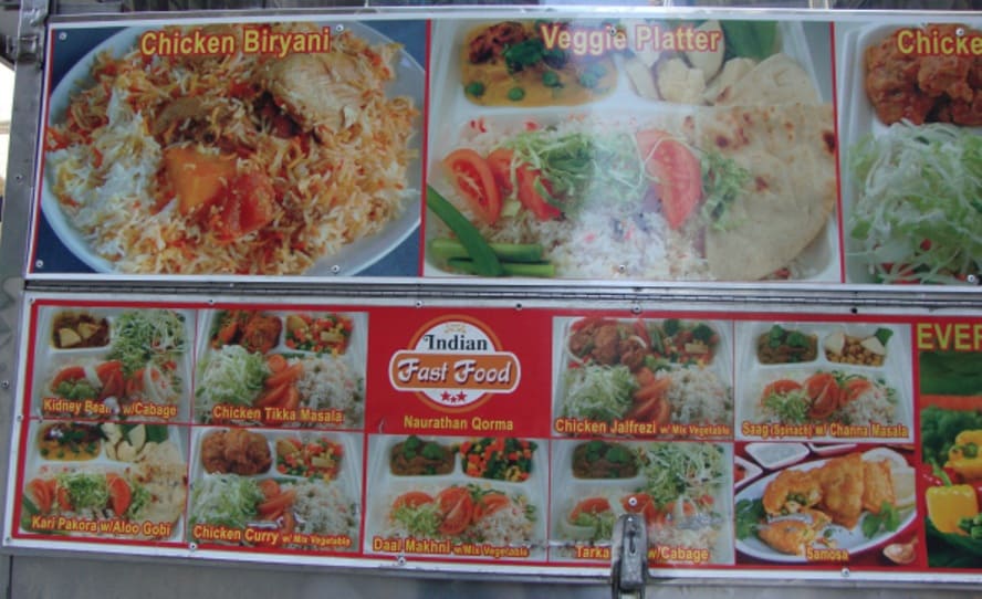 TODAY'S LUNCH: CHICKEN TIKKA MASALA FROM THE INDIAN FAST FOOD CART ...