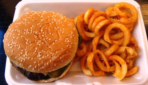 TODAY'S LUNCH: BURGER & CURLY FRIES FROM WALL ST BURGERS - New York ...