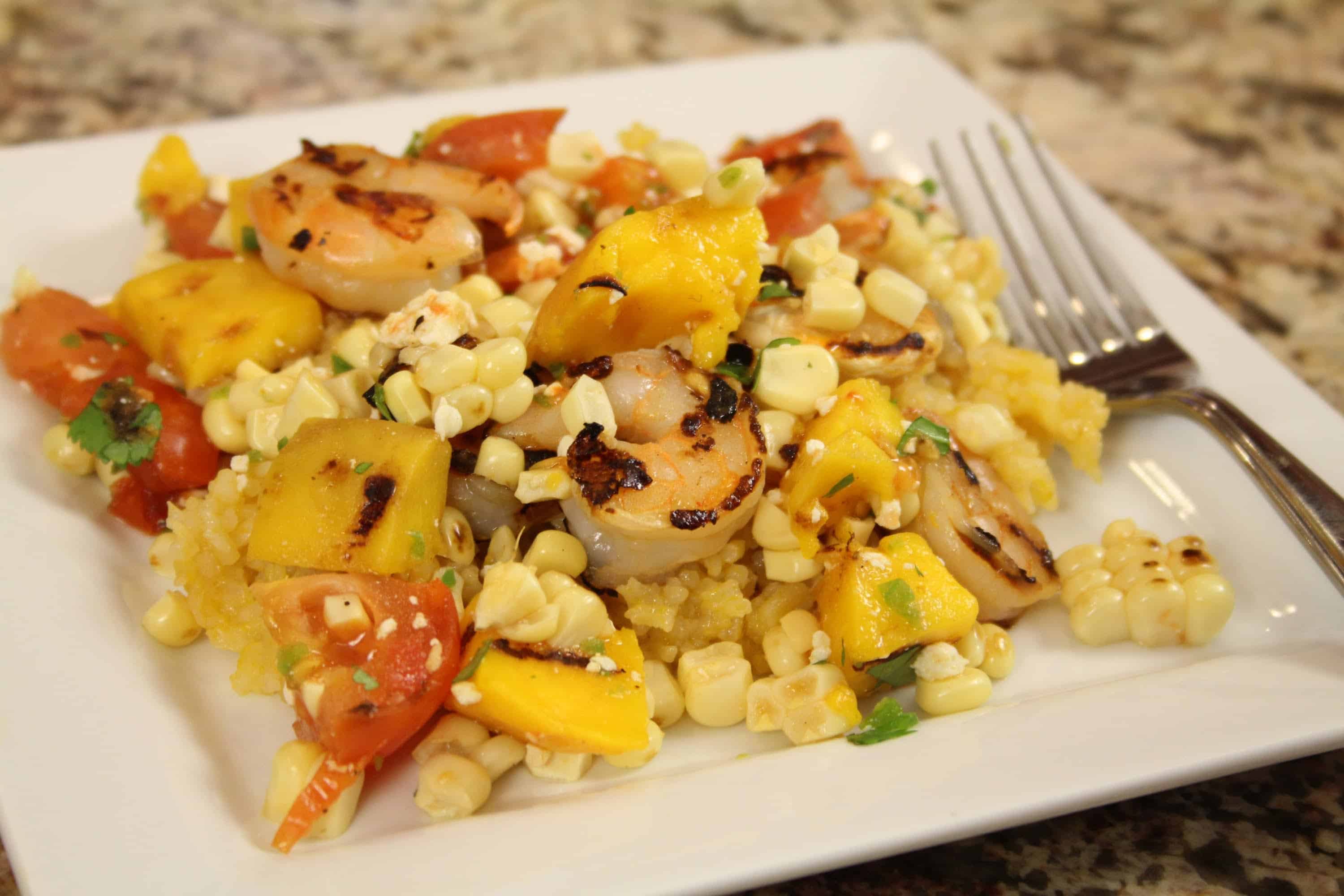 Tasting Grilled Shrimp Over Rice by Kwik Gourmet - New York Street Food